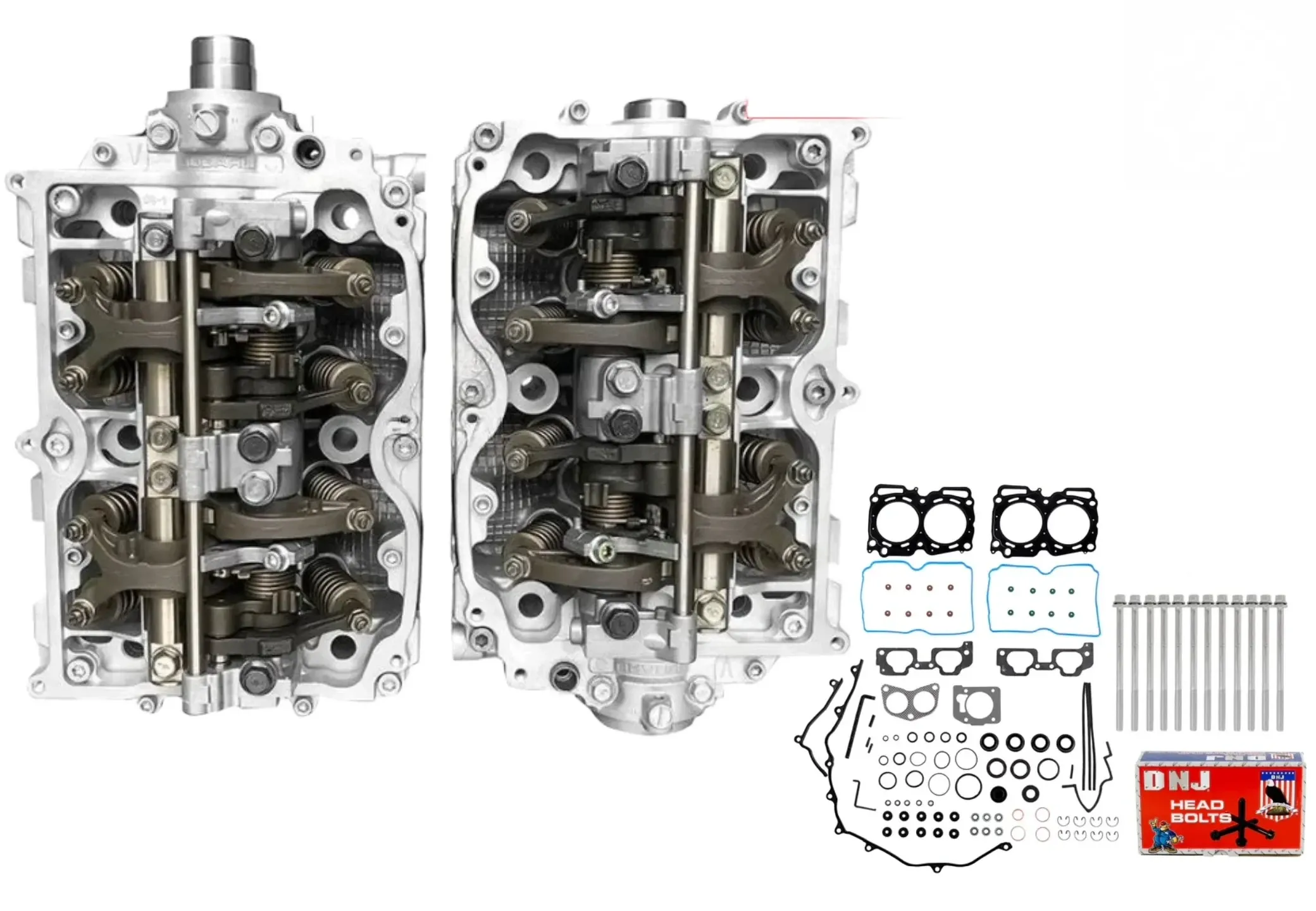 New Pair Subaru V25 T25 Cylinder Heads 2.5L