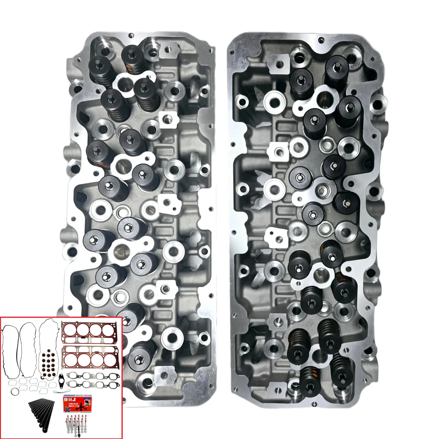 New Pair Chevrolet GM Duramax 6.6 Diesel Cylinder Heads LB7 2001-2004.5 ...