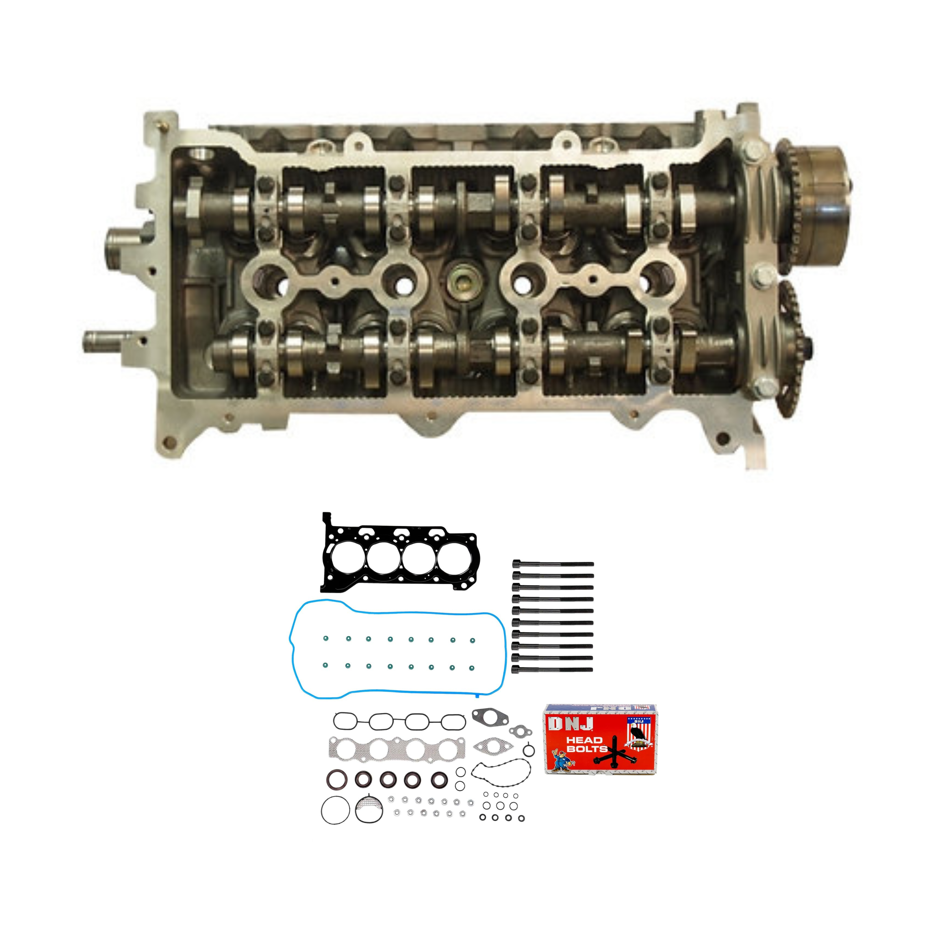 Remanufactured Toyota Corolla Matrix 1.8L 1ZZ Cylinder Head VVTi with ...
